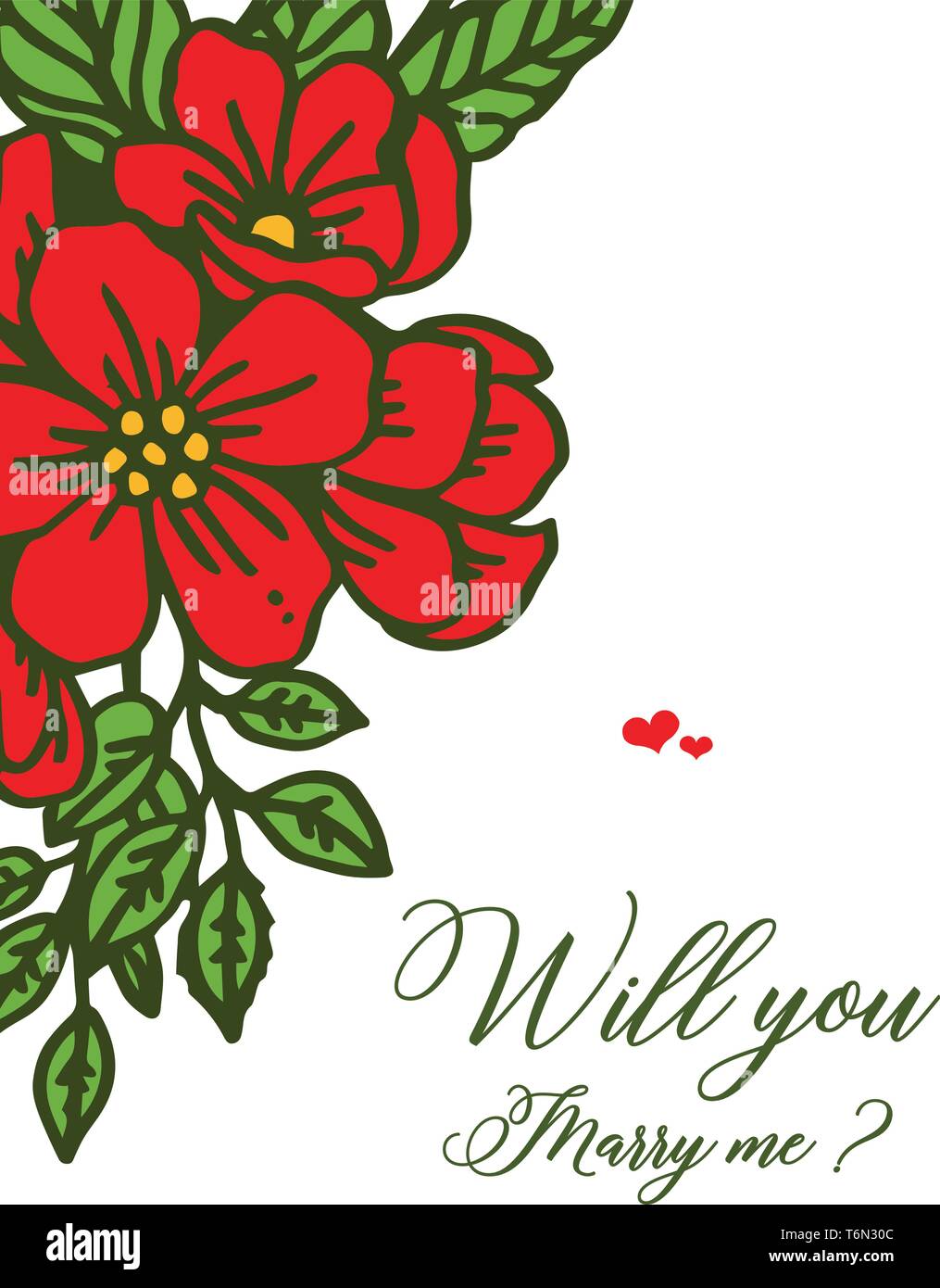 Will you marry me banner Stock Vector Images - Alamy