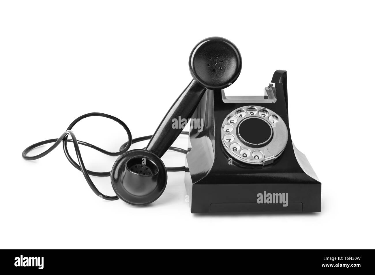 Telephone cable vintage Black and White Stock Photos & Images - Alamy