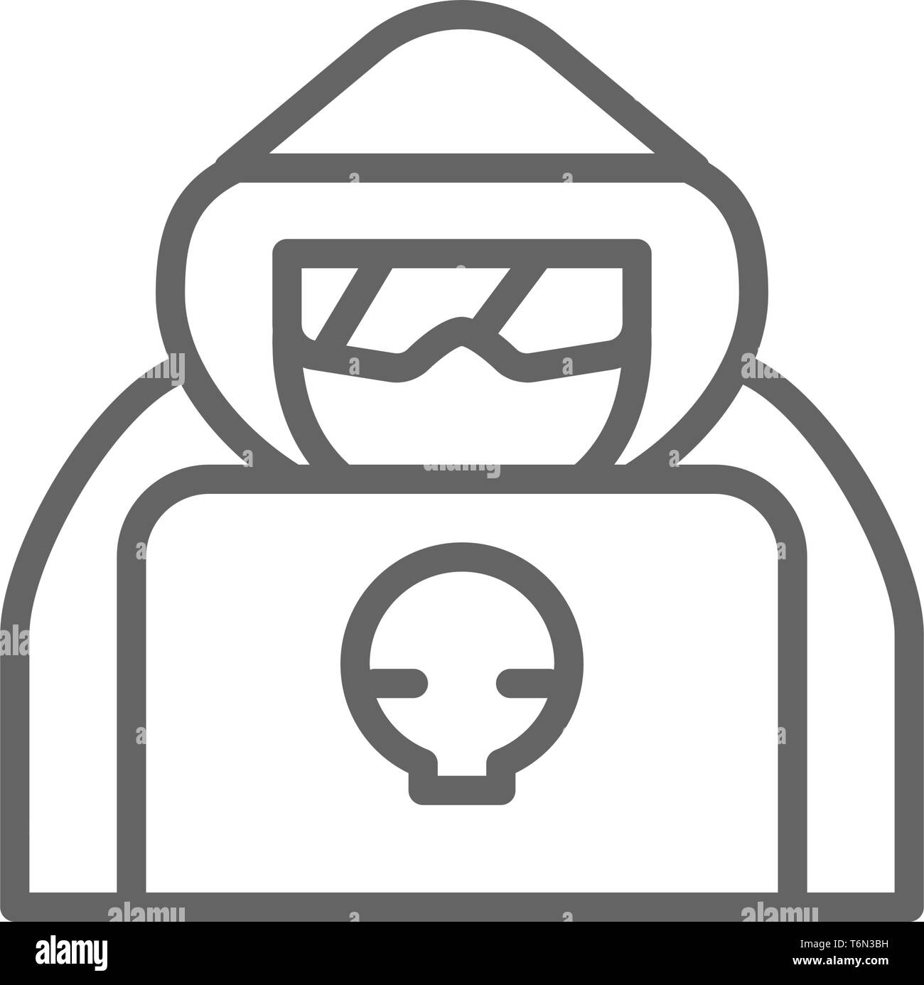 Computer hacker silhouette Stock Vector Images - Alamy