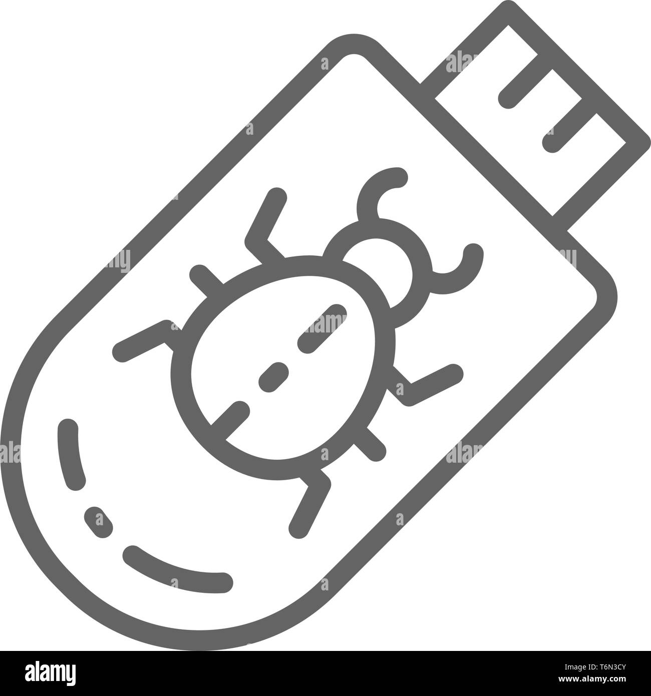 Usb virus Stock Vector Images - Alamy