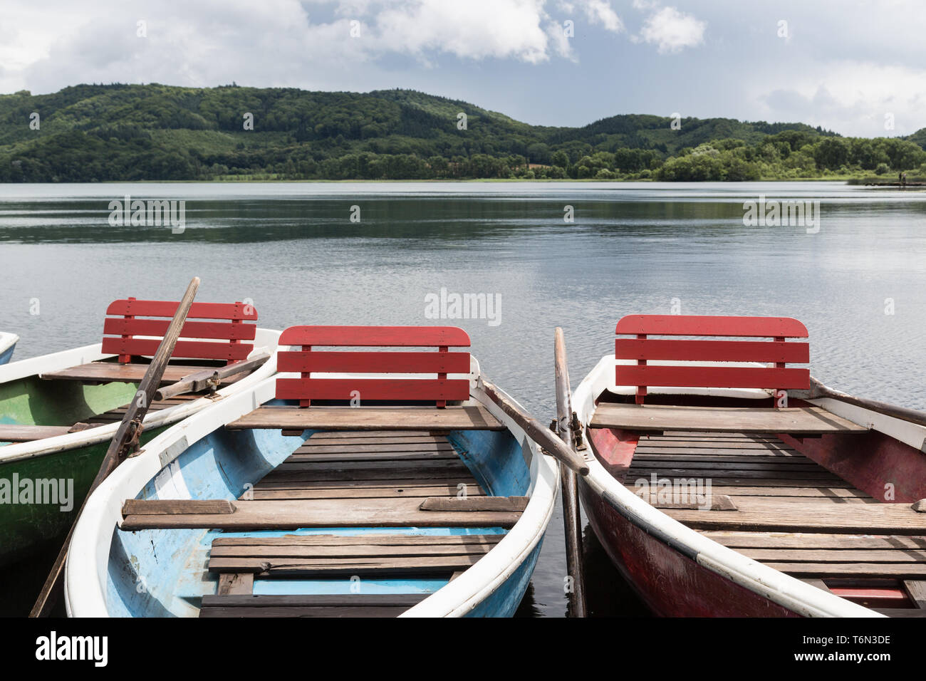 Colorful rowboats in a pond hi-res stock photography and images - Alamy