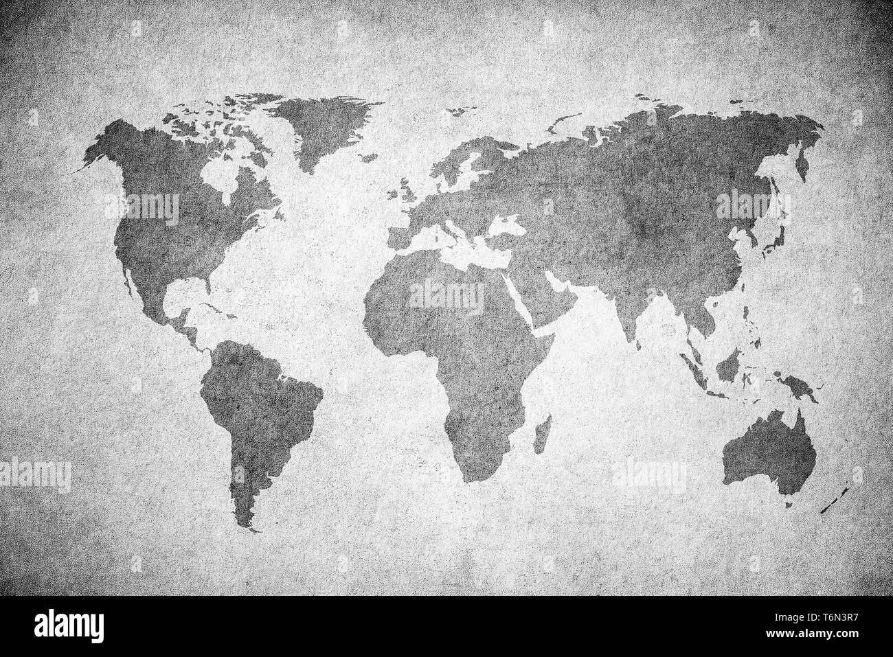 grunge map of the world Stock Photo - Alamy