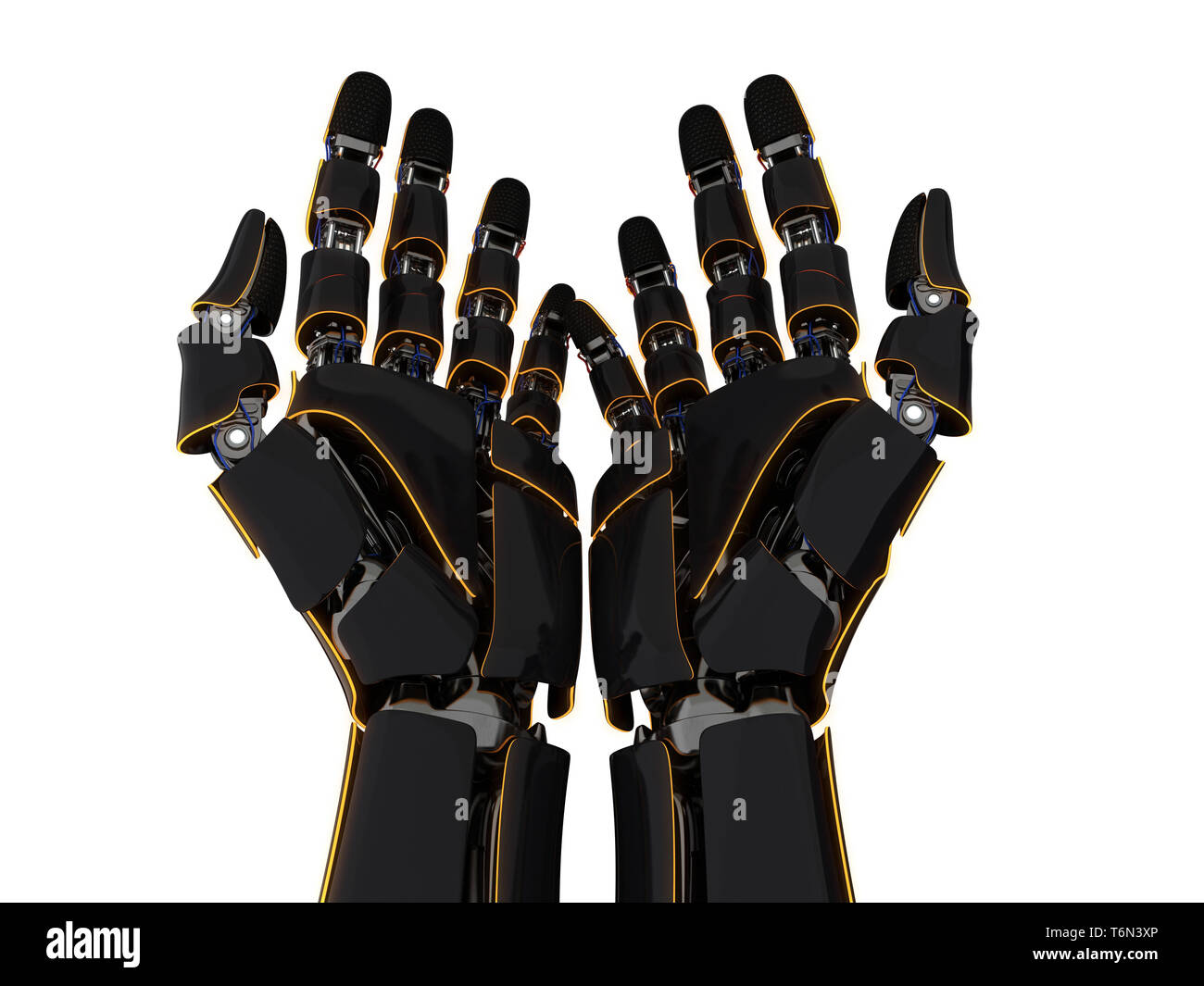 3D rendering robotic hand Stock Photo - Alamy