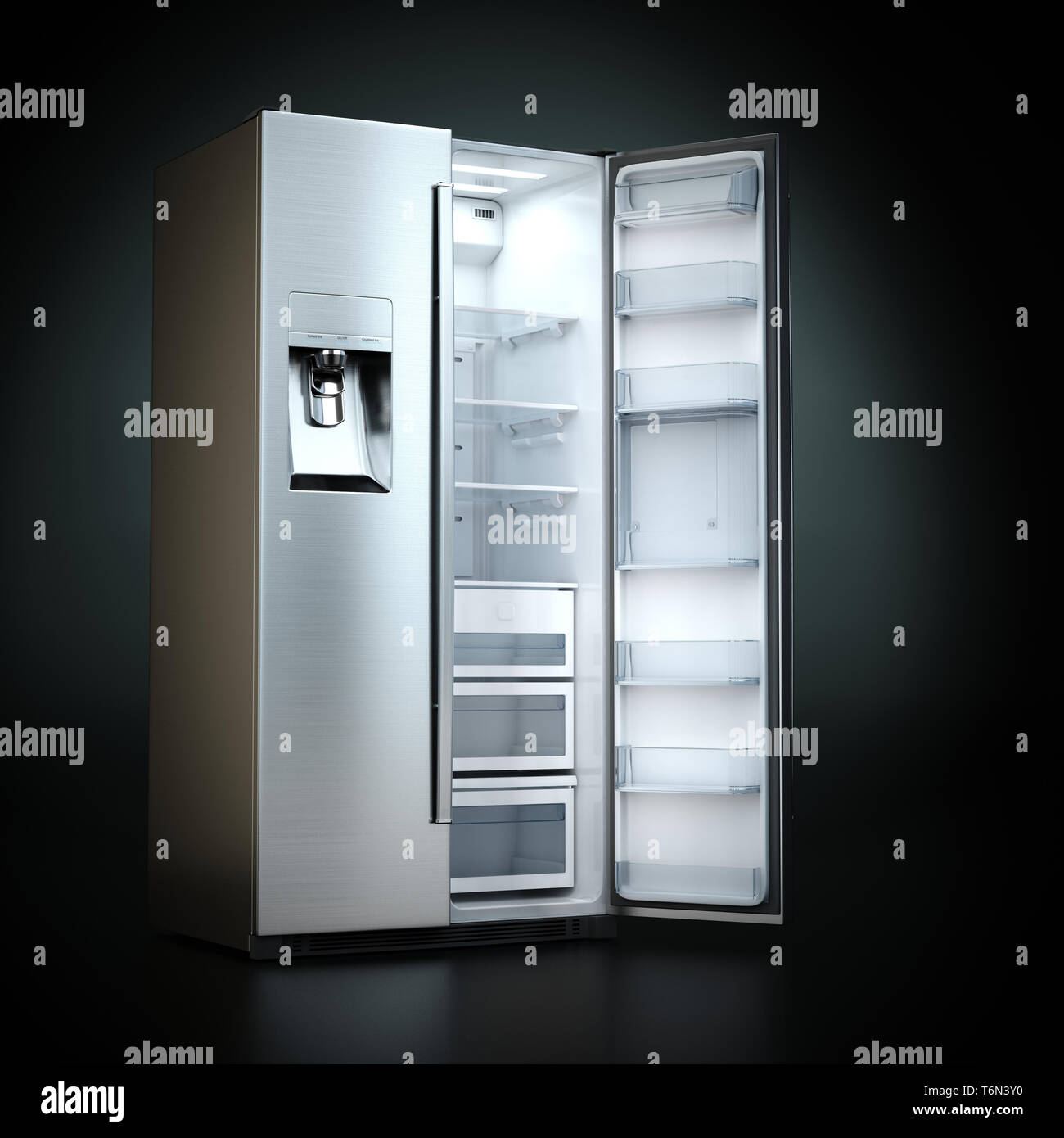 Open metal fridge hi-res stock photography and images - Alamy