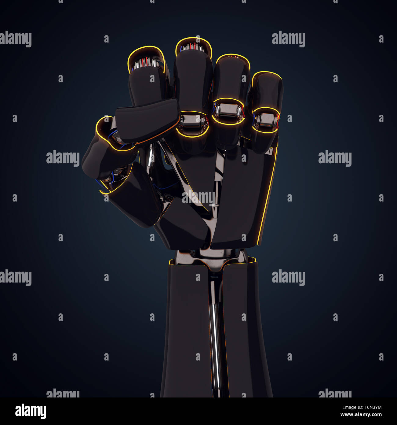 3D rendering robotic hand Stock Photo - Alamy