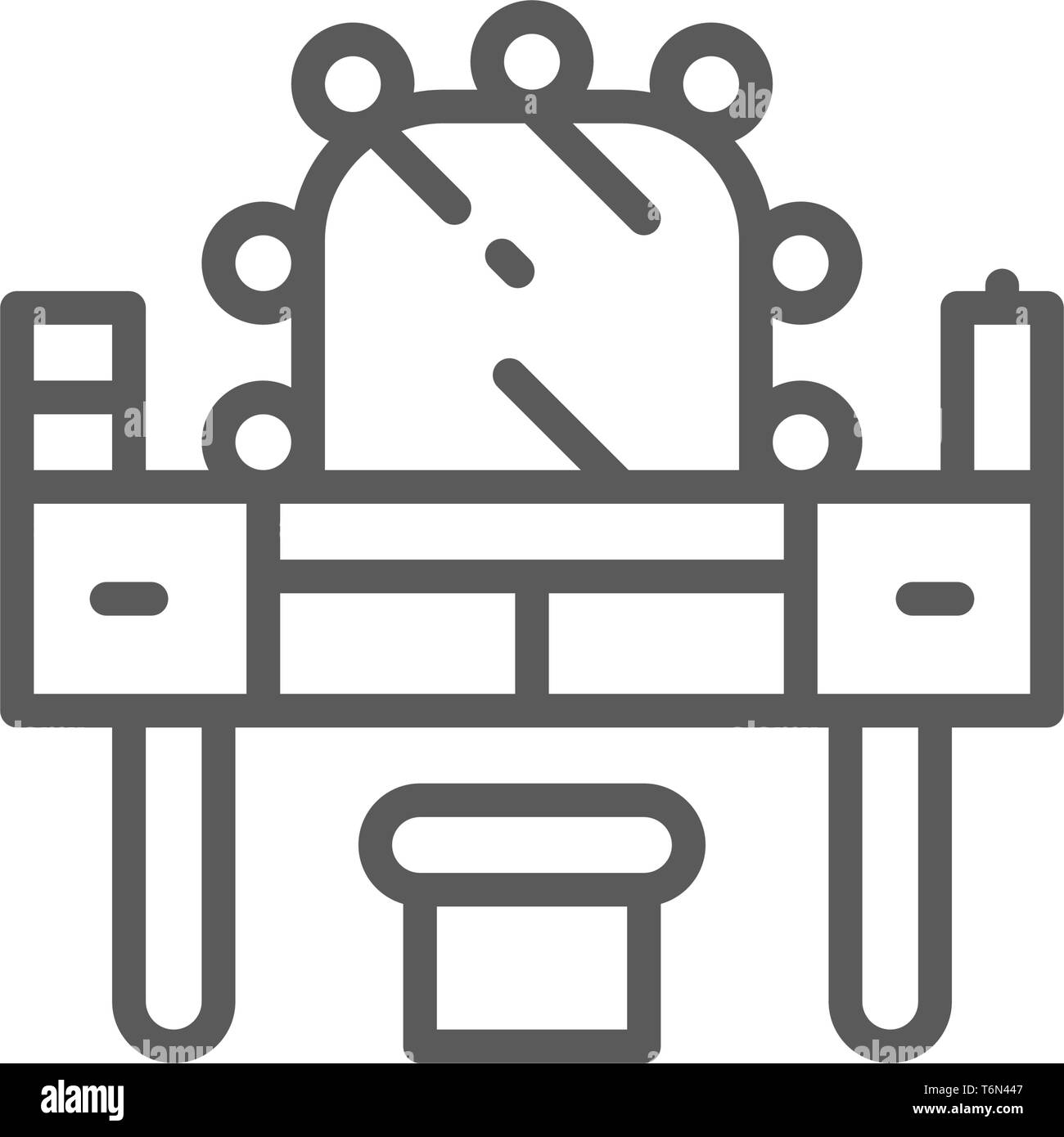 Table care icon outline Black and White Stock Photos & Images - Alamy