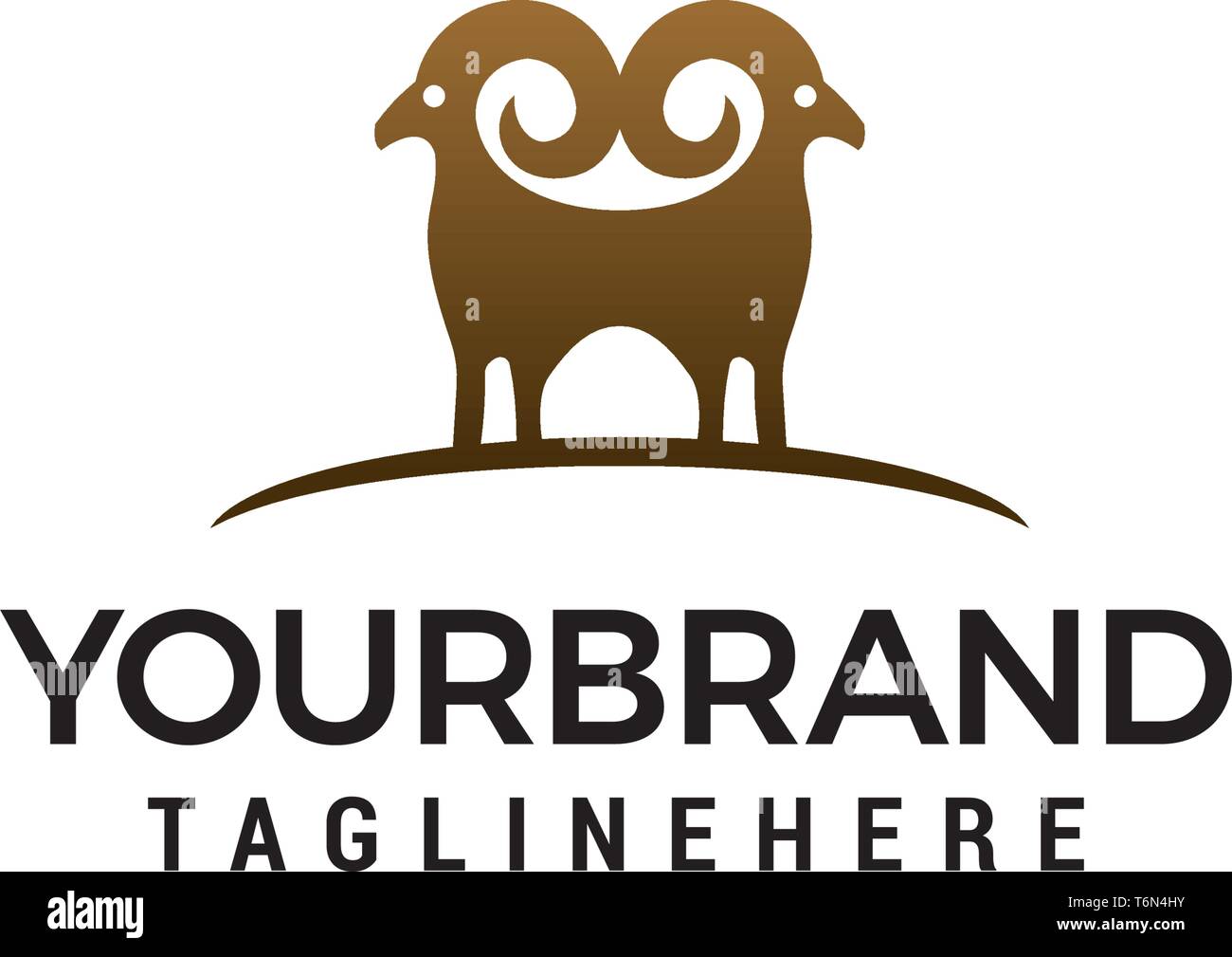 sheep logo design concept template vector Stock Vector Image & Art - Alamy