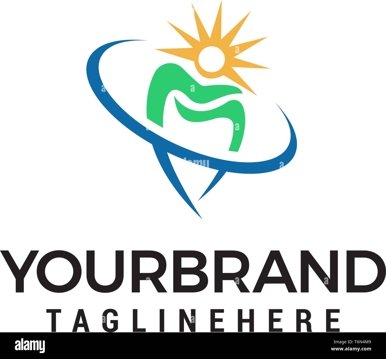 tooth protection logo. dental clinic logo design concept template ...