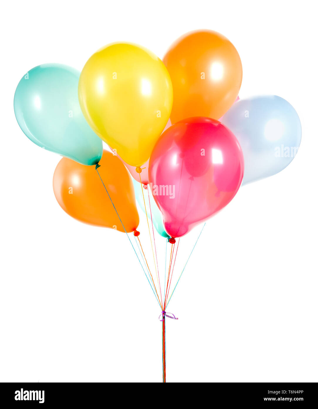 Group balloons on string Cut Out Stock Images & Pictures - Alamy