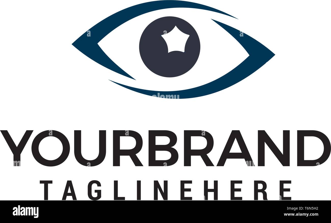 glasses eye logo design concept template vector Stock Vector Image ...