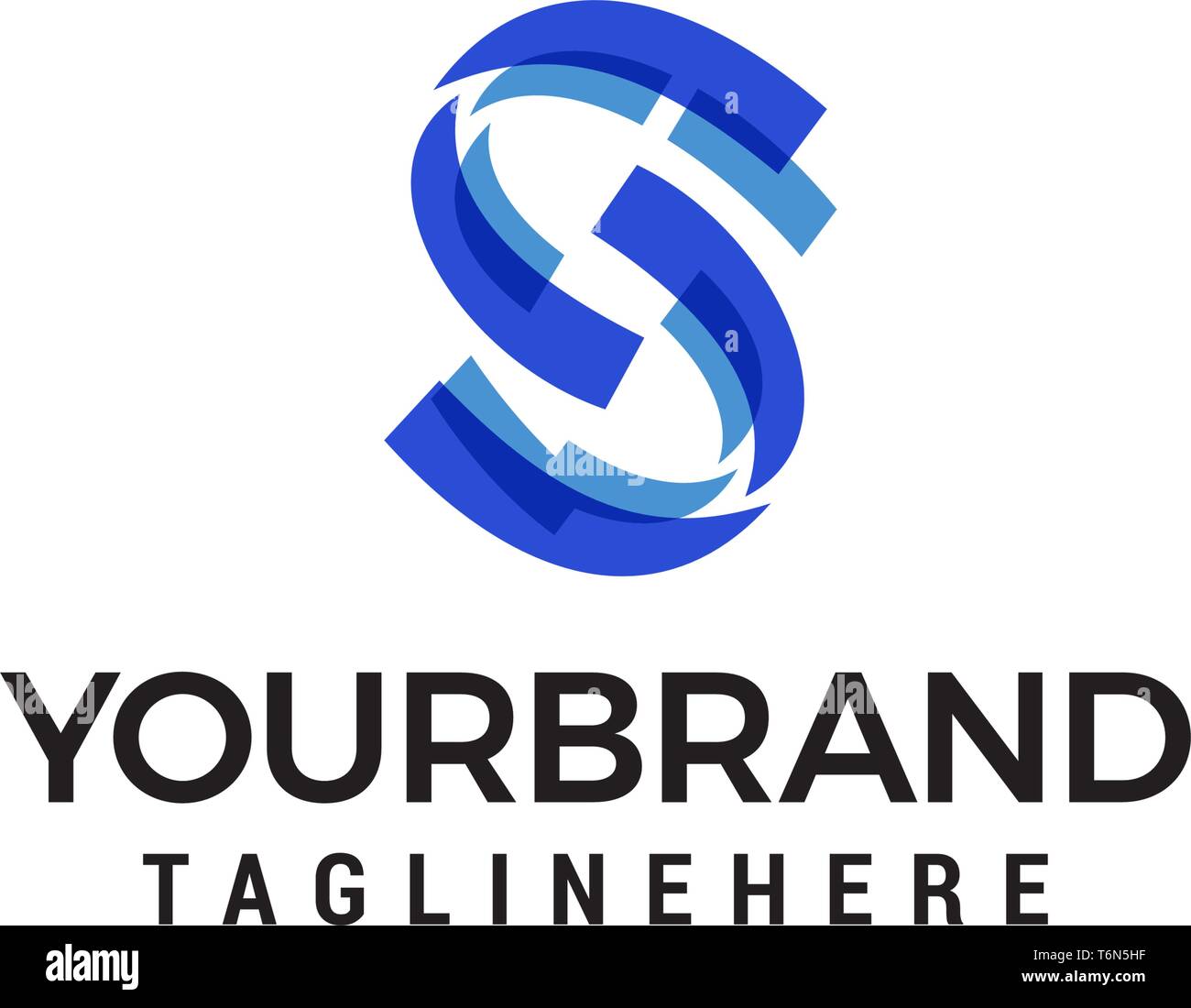 letter s technology logo design concept template vector Stock Vector ...