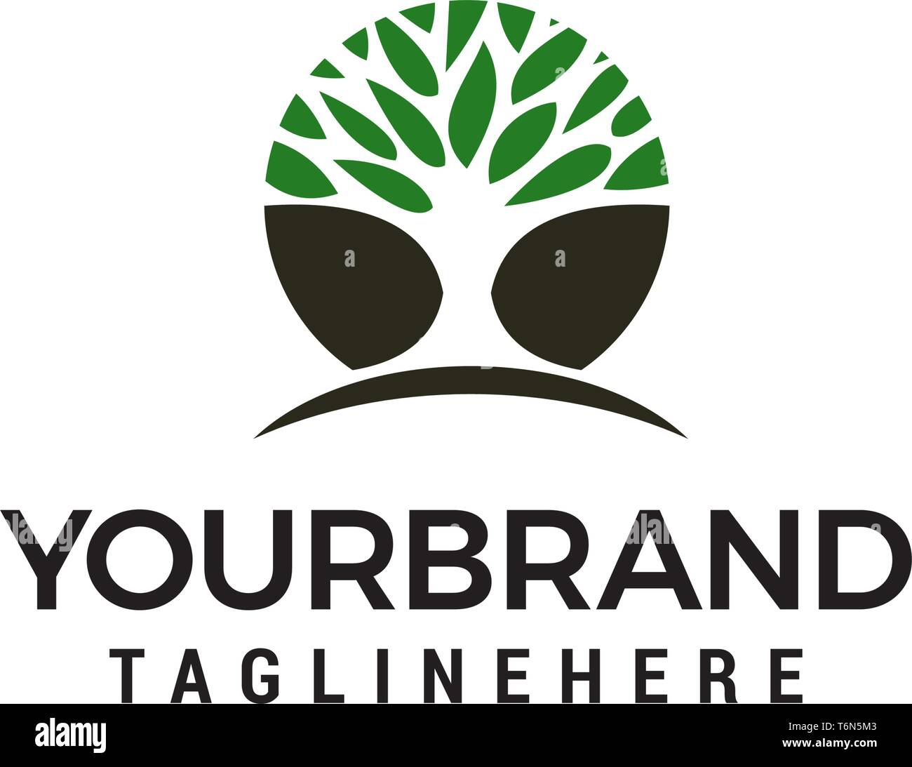 tree logo design concept template vector Stock Vector Image & Art - Alamy