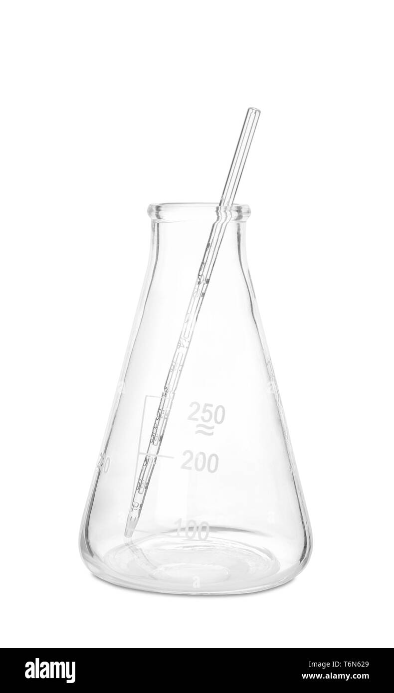 Laboratory flask pipette on Cut Out Stock Images & Pictures - Alamy