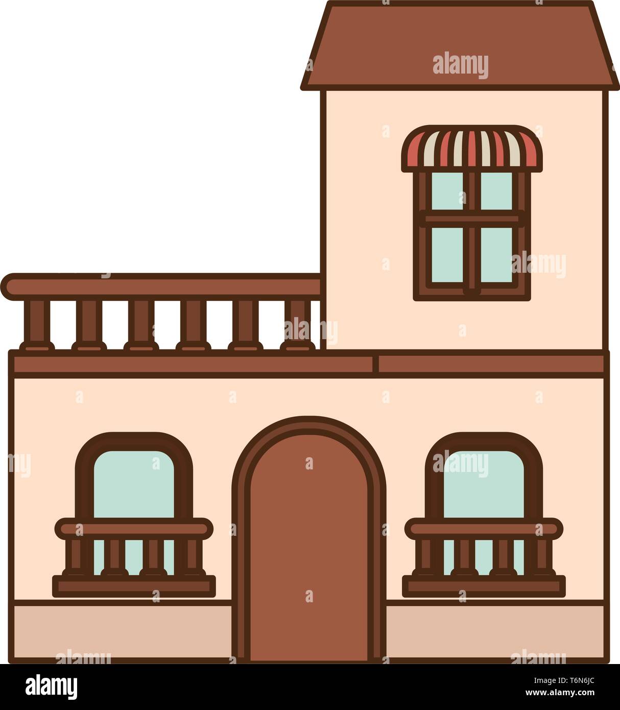 house with front view isolated icon Stock Vector Image & Art - Alamy