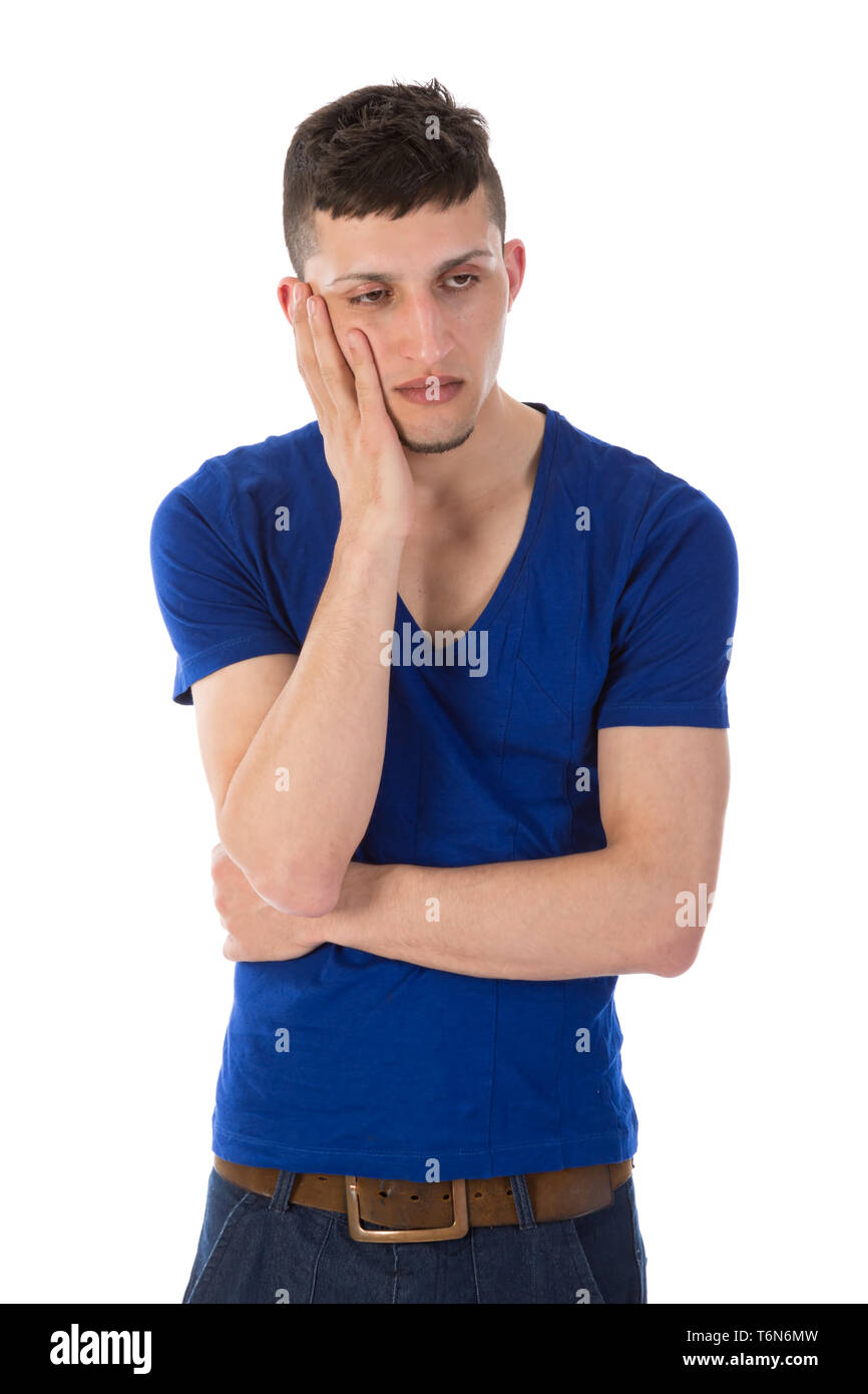 Sad man thinking hi-res stock photography and images - Alamy