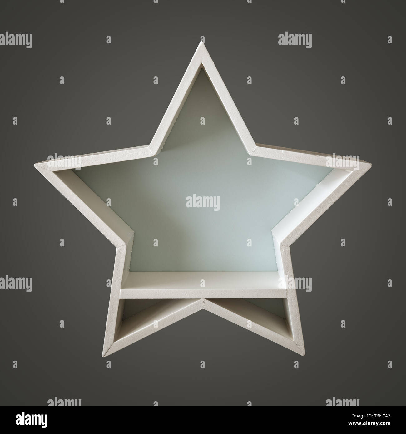 Christmas decoration empty white star Stock Photo - Alamy