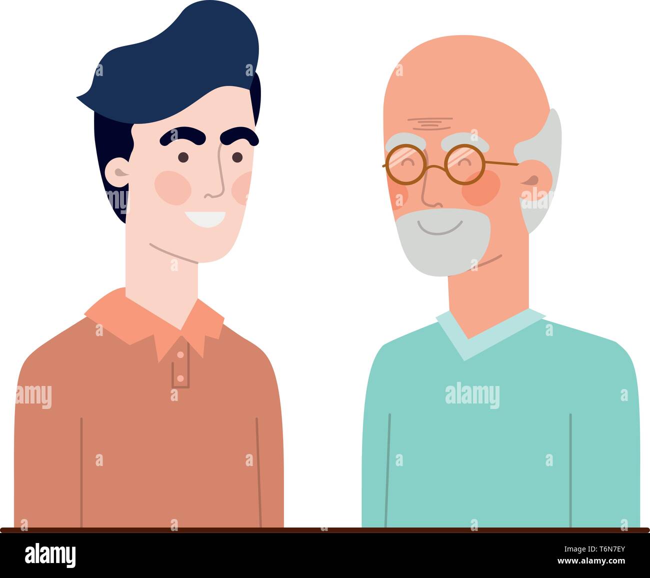 father with son talking avatar character Stock Vector Image & Art - Alamy
