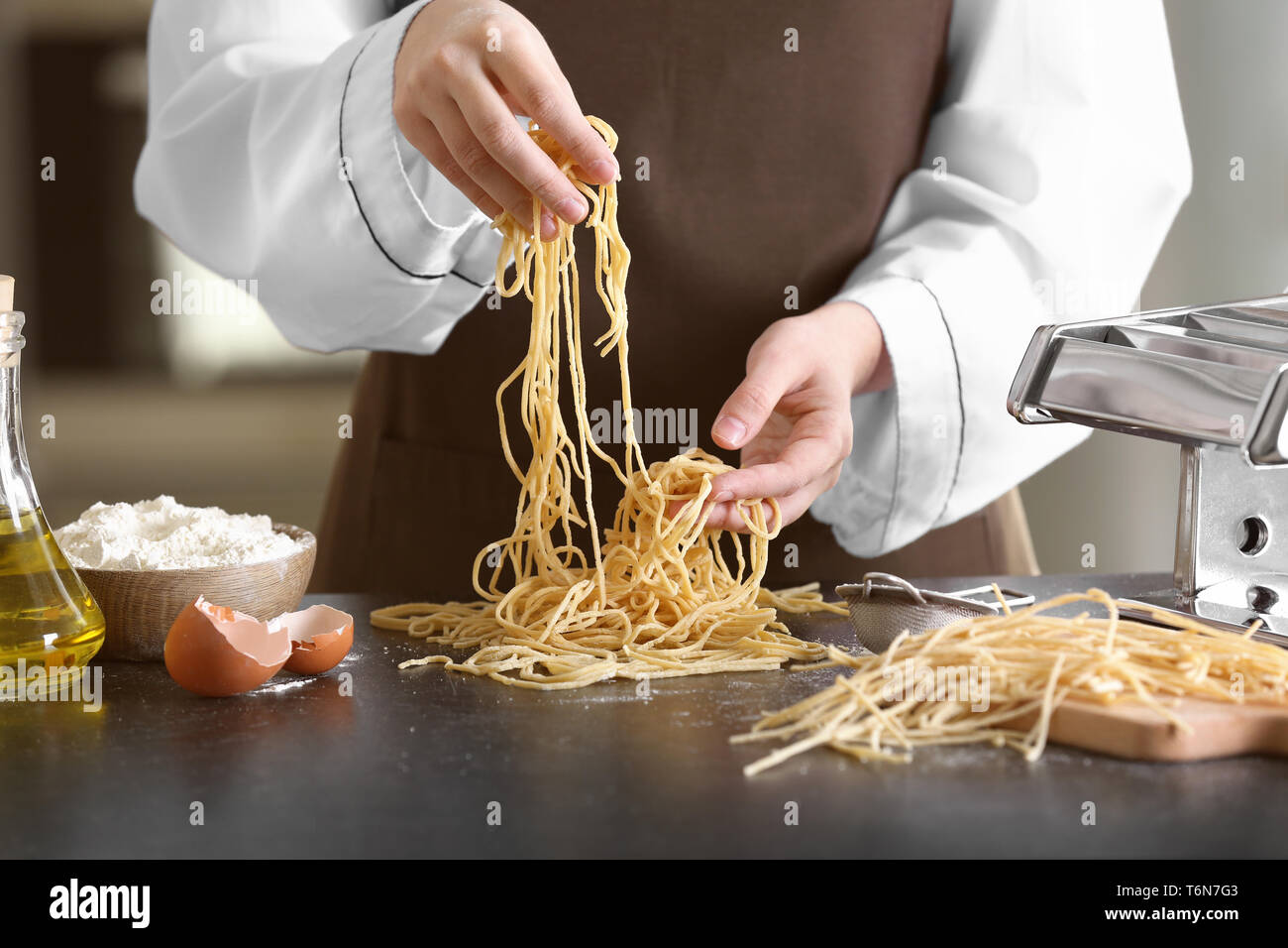 Chef preparing meal bottle hi-res stock photography and images - Alamy
