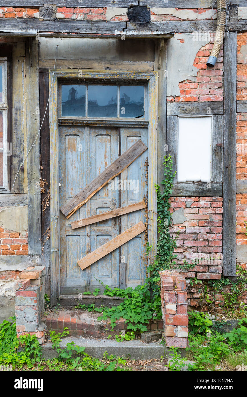 Dilapidated wooden window in hi-res stock photography and images - Alamy