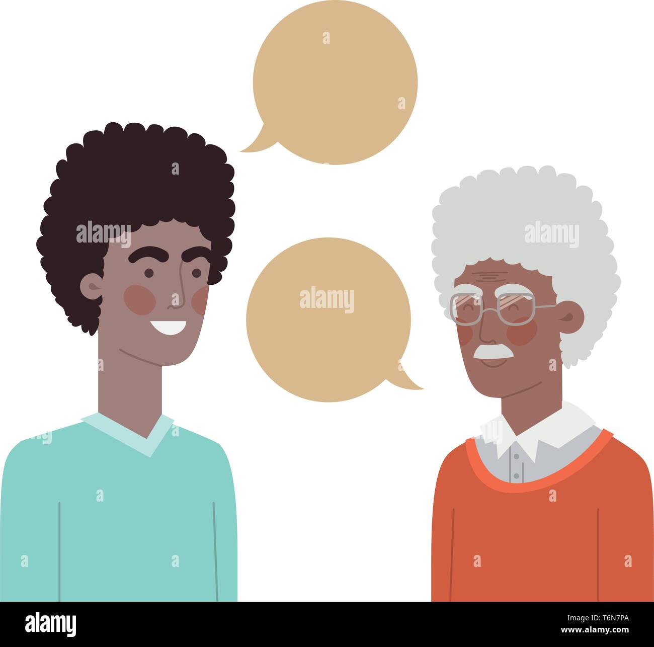 father with son and speech bubble Stock Vector Image & Art - Alamy