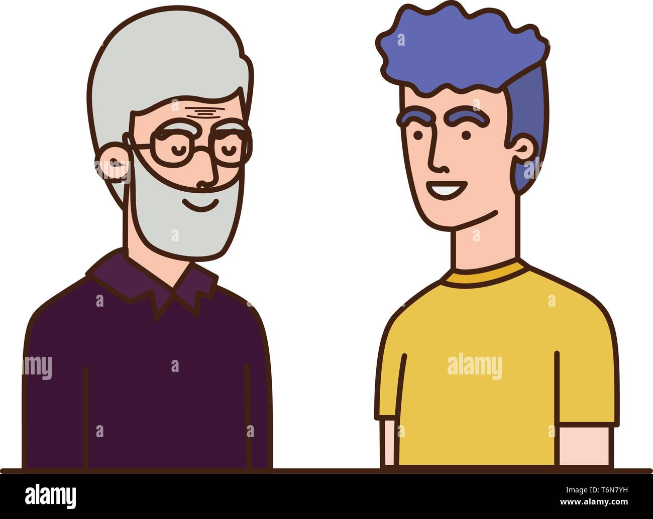father with son talking avatar character Stock Vector Image & Art - Alamy