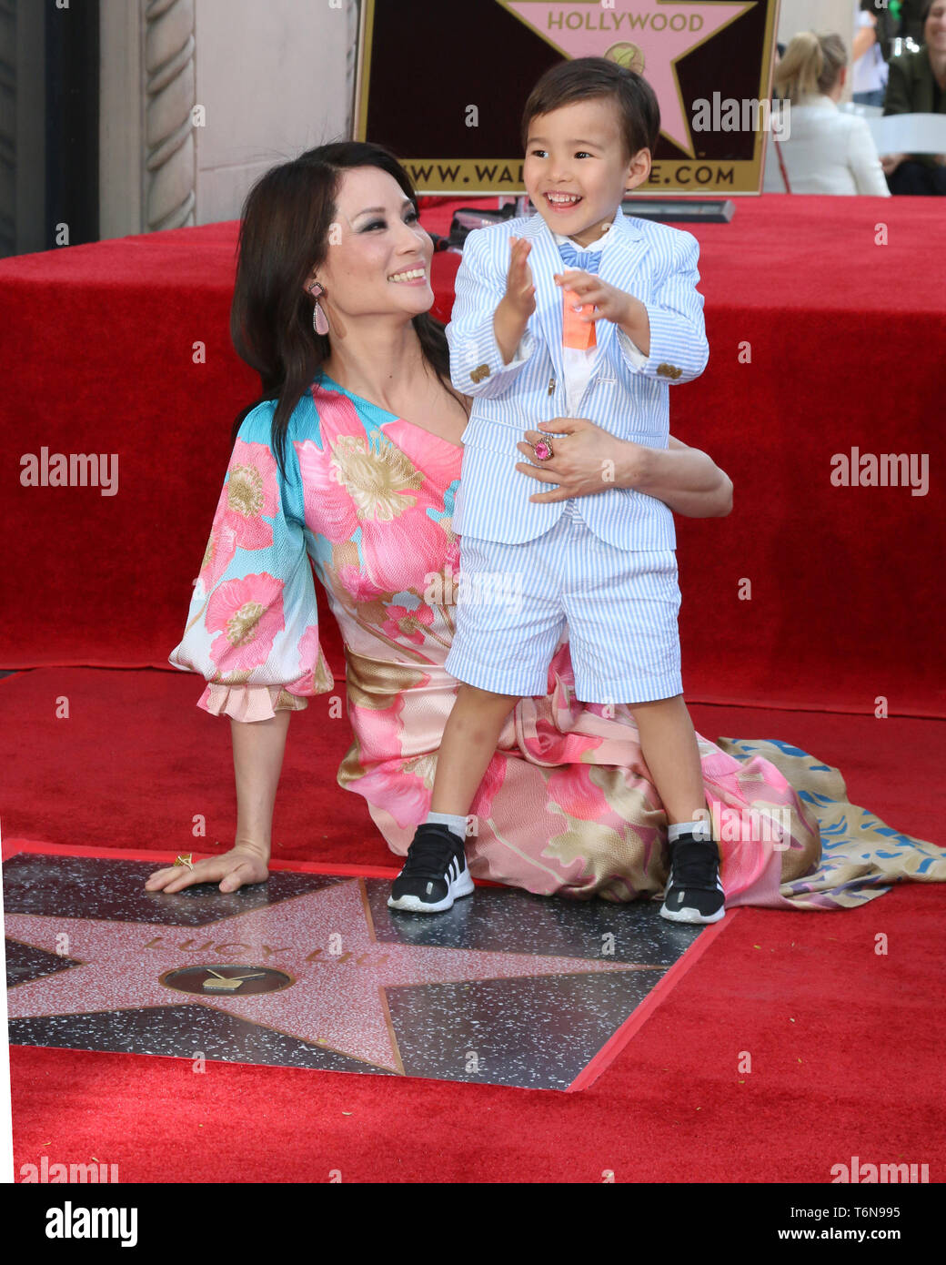 May 1, 2019 - Los Angeles, CA, USA - LOS ANGELES - MAY 1: Lucy Liu, son ...