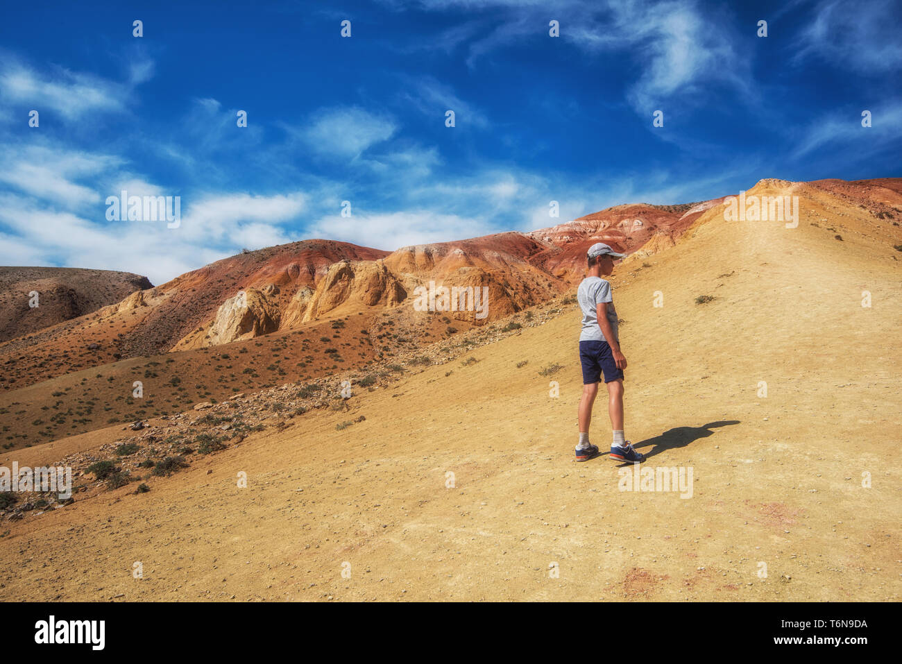 Valley of Mars landscapes Stock Photo - Alamy