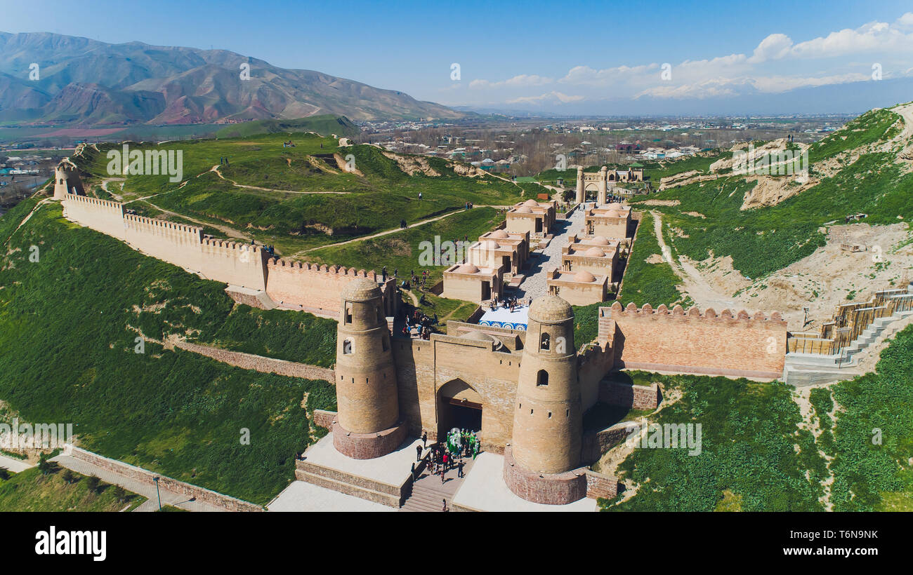View of Hisor Fortress in Tajikistan, Central Asia Stock Photo - Alamy