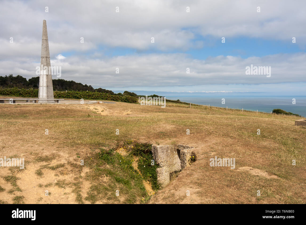 War Memorial at Omaha Beach, Normandy Stock Photo - Alamy