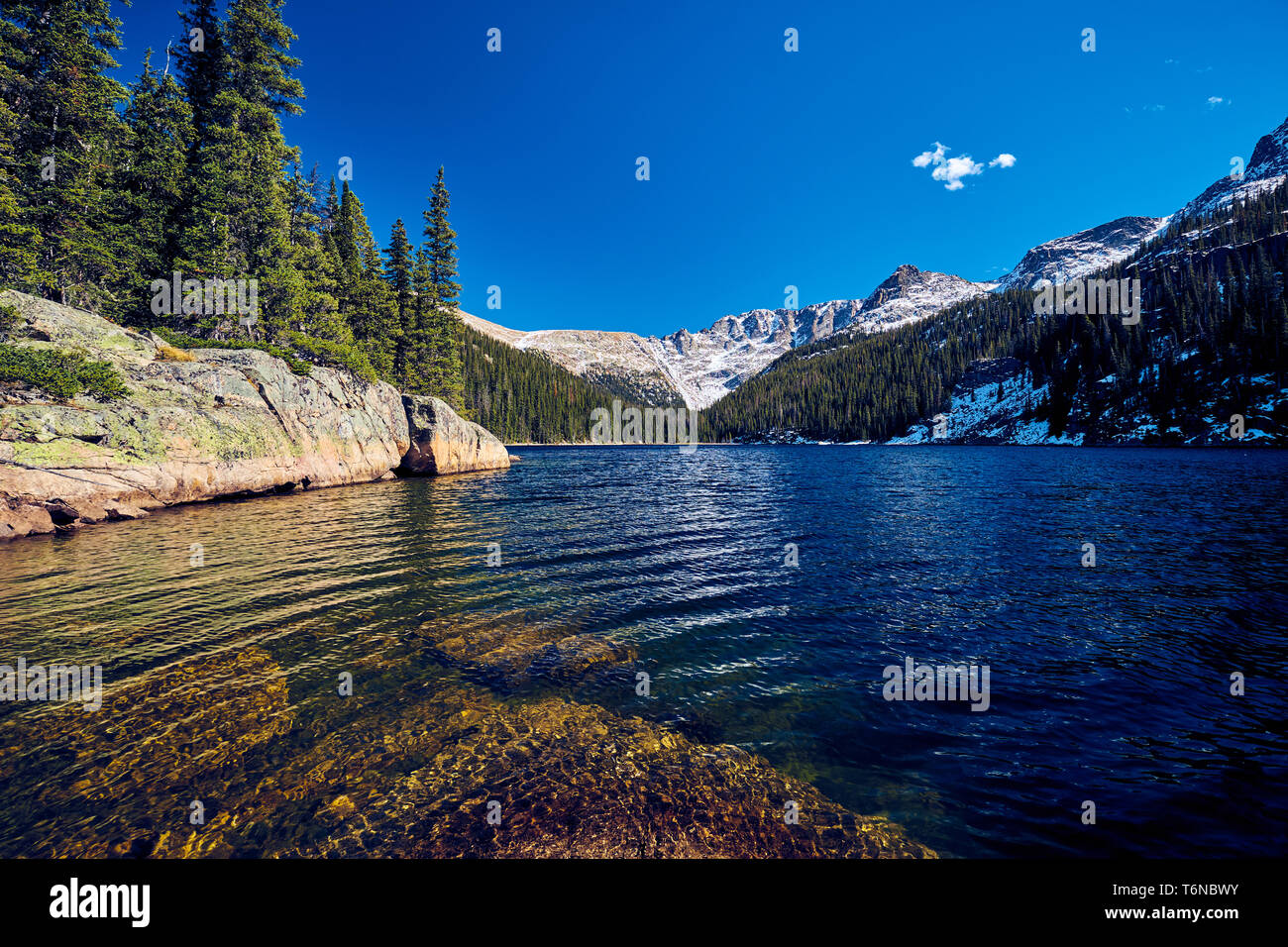Lake Verna, Rocky Mountains, Colorado, USA Stock Photo - Alamy