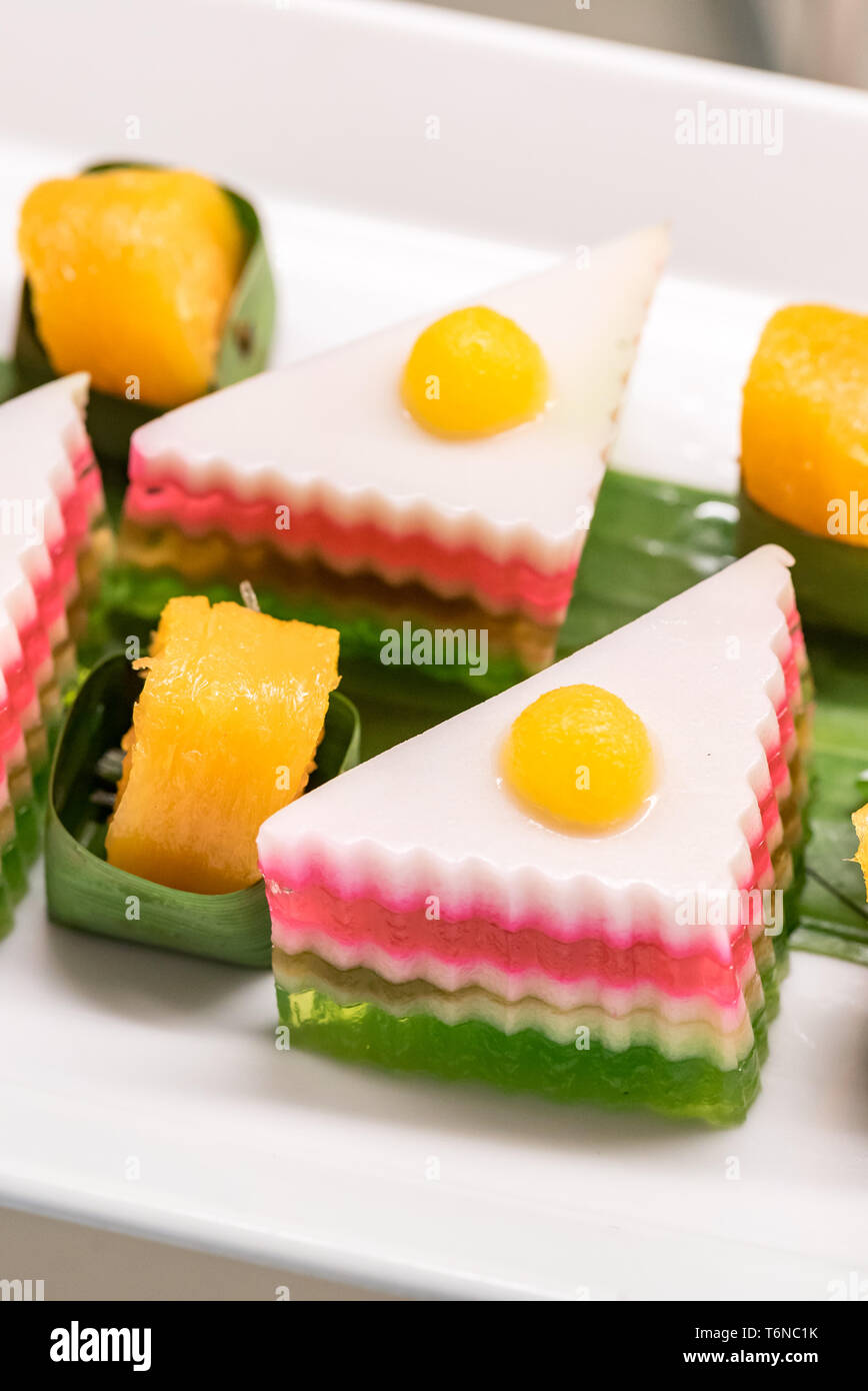 Pandan coconut jelly hi-res stock photography and images - Alamy
