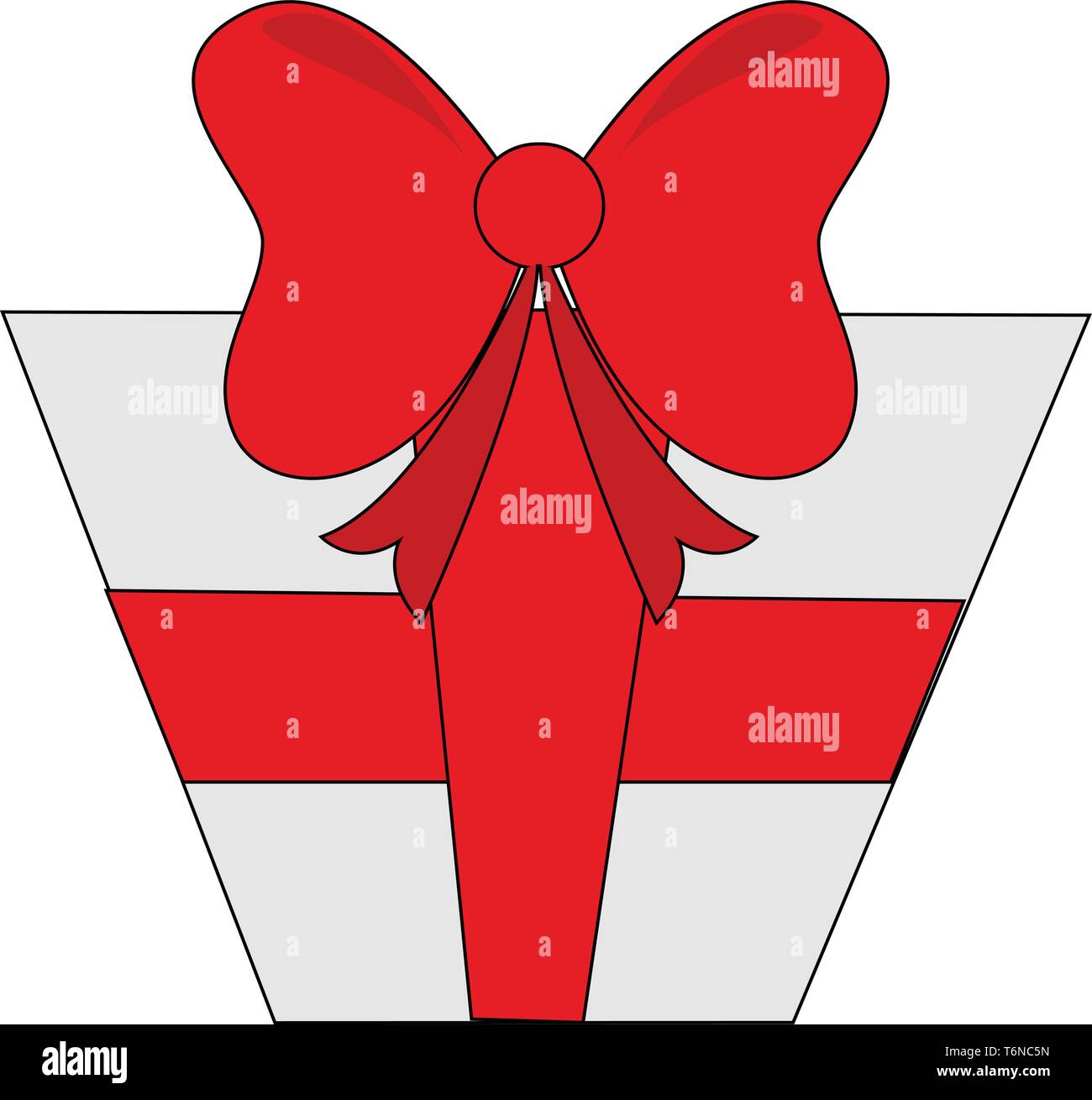 Wrapped christmas present Stock Vector Images - Alamy