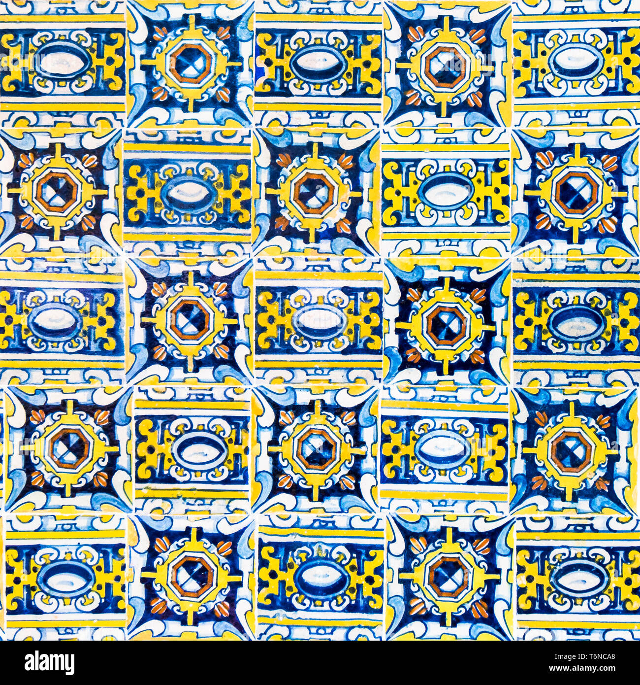 vintage ceramic tiles background, perfect colorful pattern Stock Photo ...