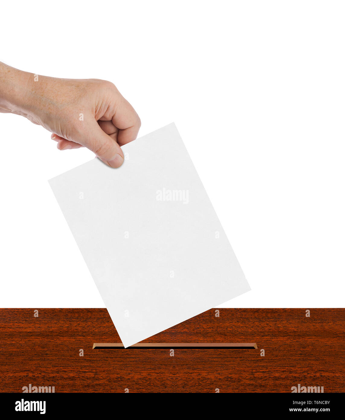 Voter holding paper voting hi-res stock photography and images - Alamy