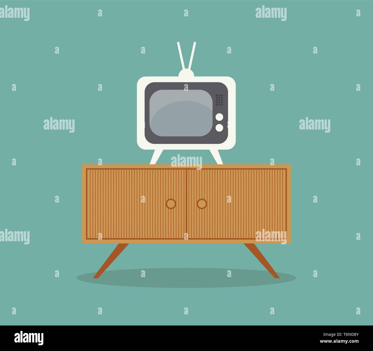 Small table screen Stock Vector Images - Alamy