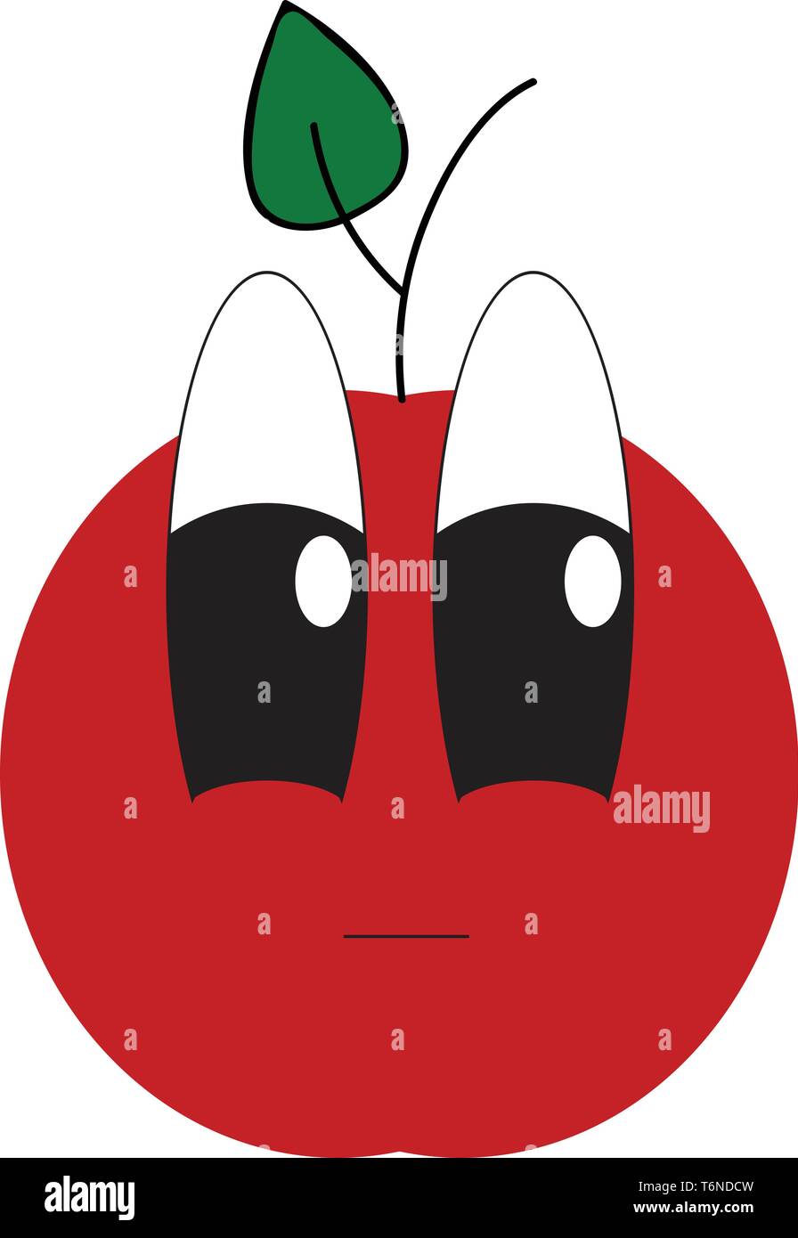 Red leaves on stalk Stock Vector Images - Alamy