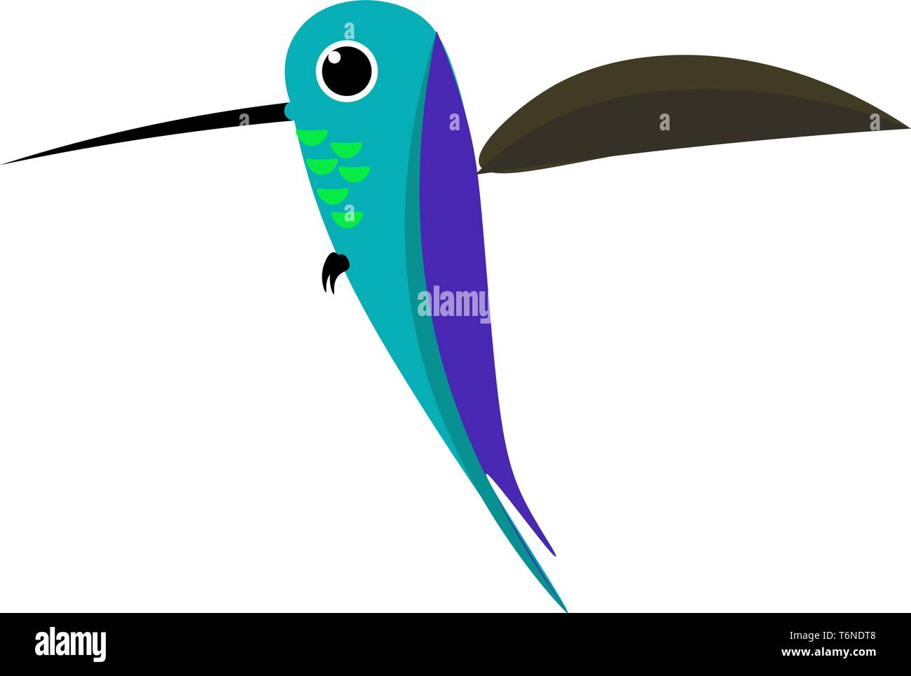 Bird flapping wings Stock Vector Images - Alamy