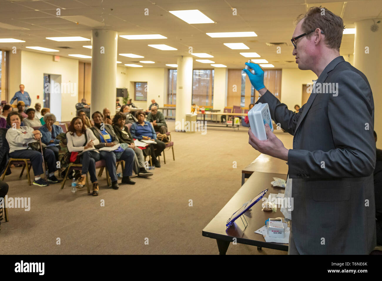 Detroit, Michigan - Matthew Yascolt of the Detroit Wayne Mental Health ...