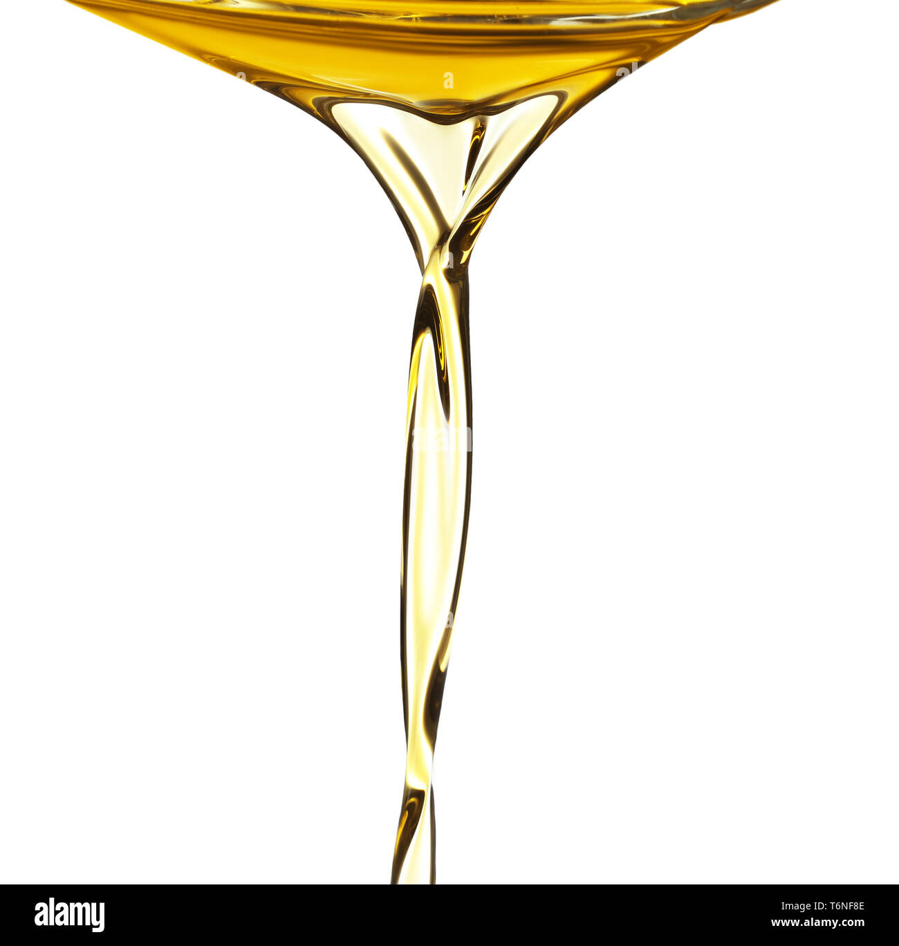 Pouring fresh olive oil on white background Stock Photo - Alamy