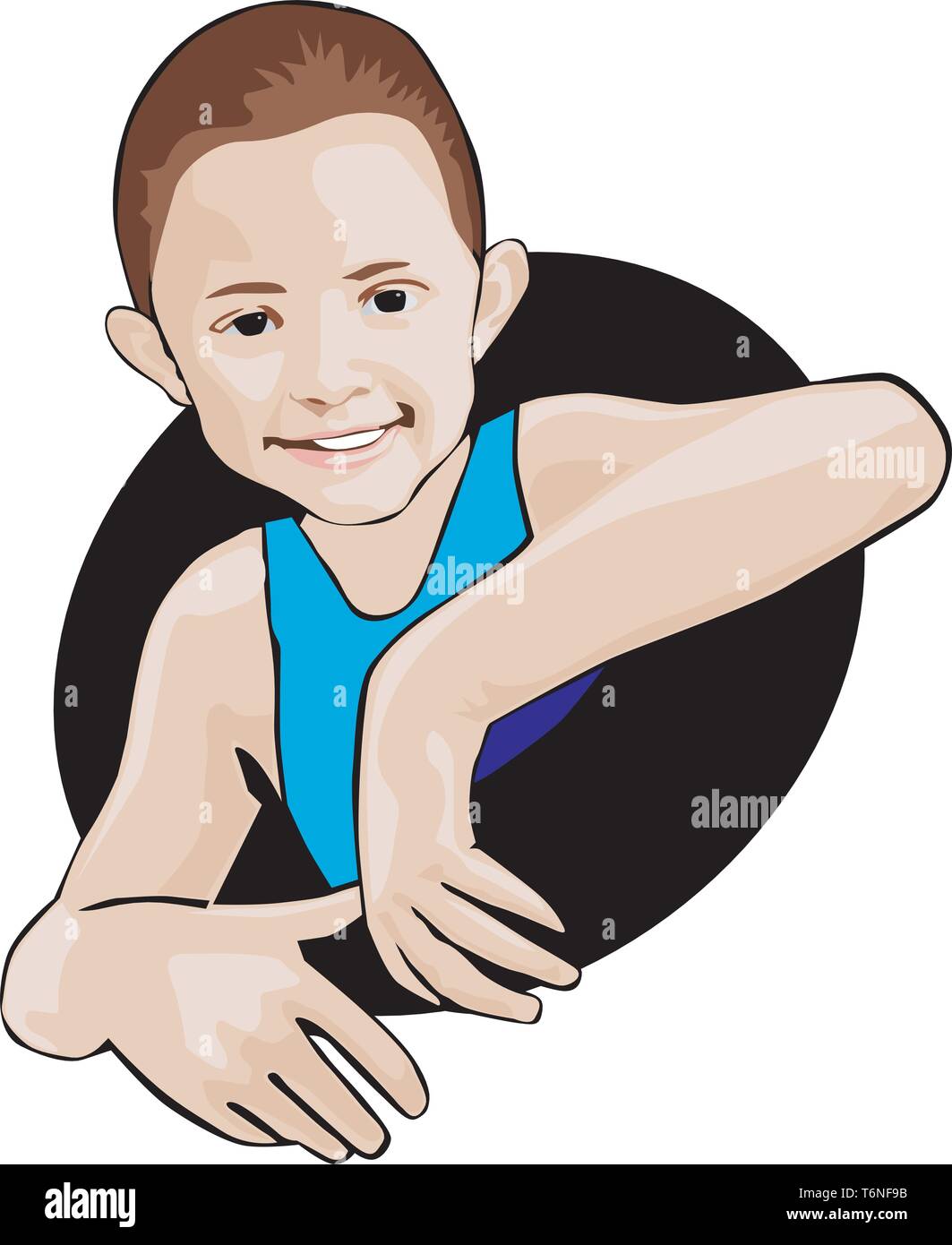 Child Vector Illustration Stock Vector Image & Art - Alamy