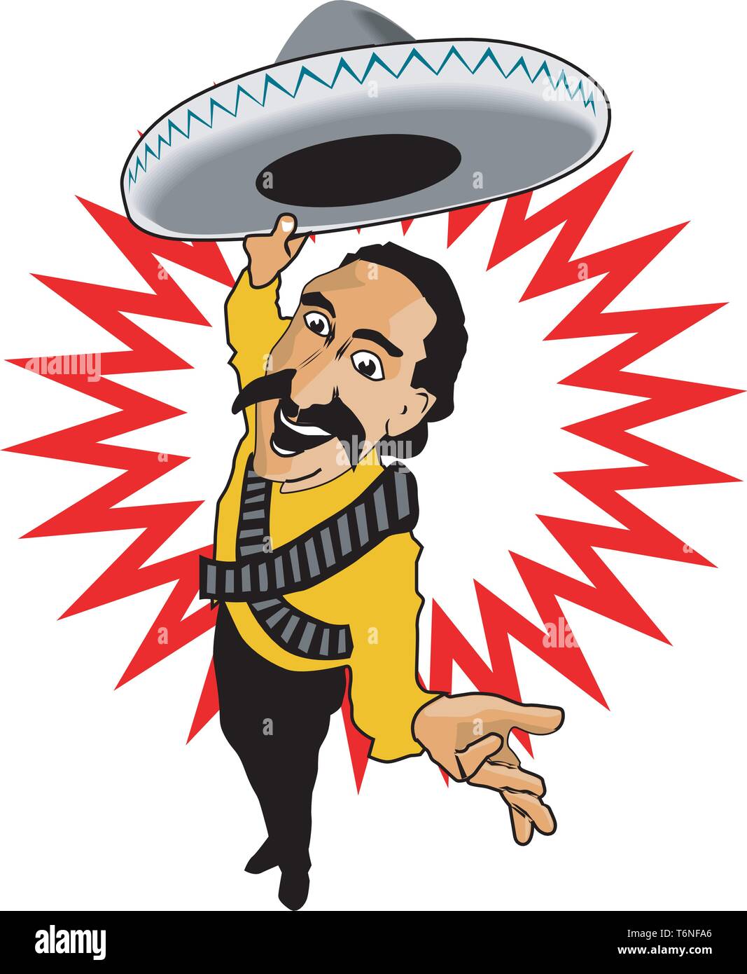 Mexican Rancher Cartoon Vector Illustration Stock Vector Image & Art ...