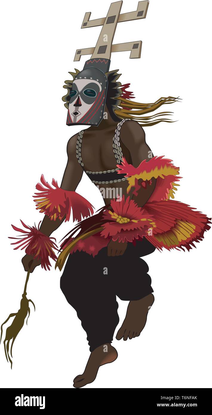 African Dancer Vector Illustration Stock Vector Image & Art - Alamy