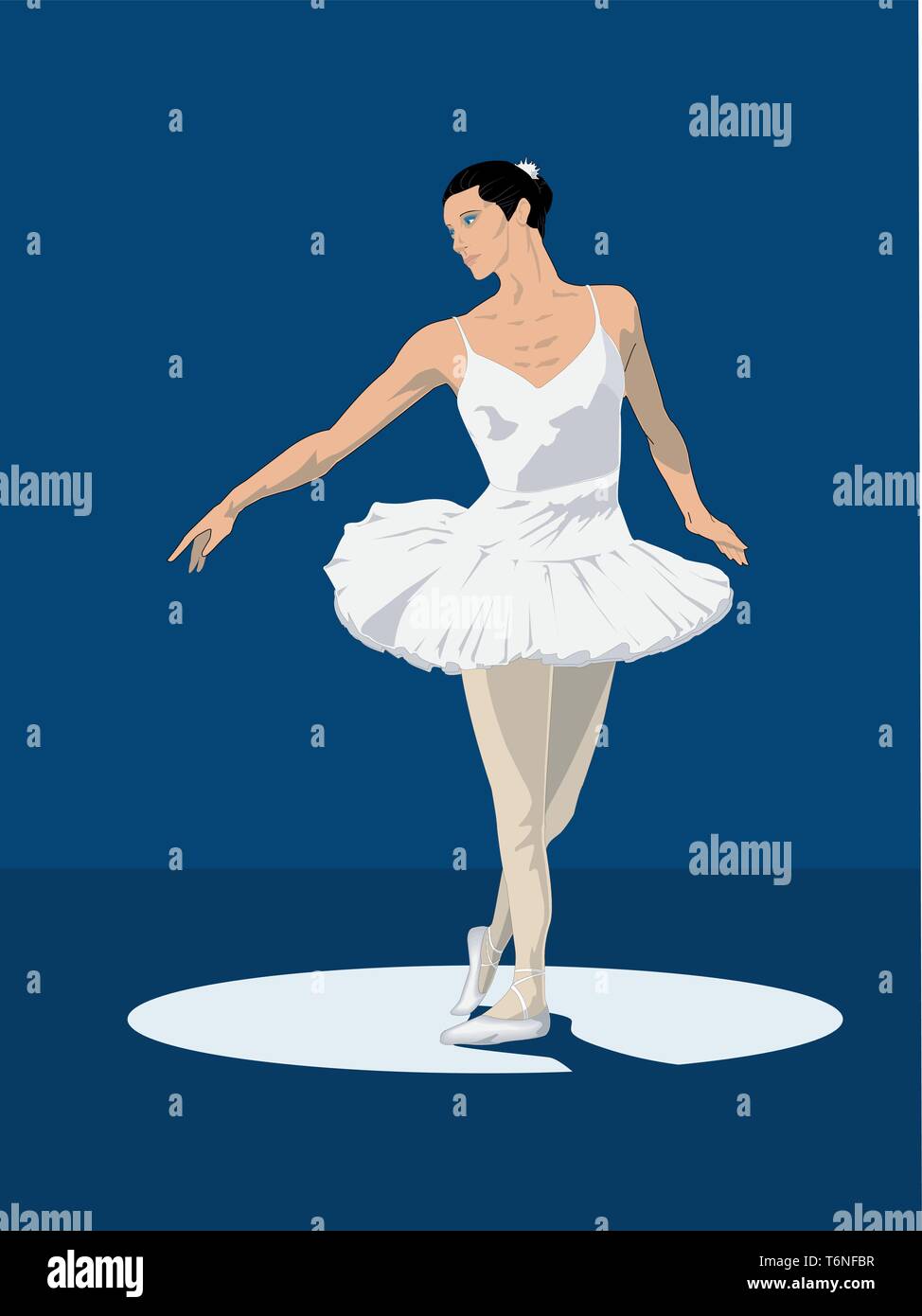 Ballet Dancer Vector Illustration Stock Vector Image & Art - Alamy