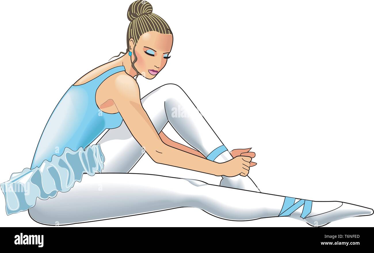 Ballet Dancer Vector Illustration Stock Vector Image & Art - Alamy