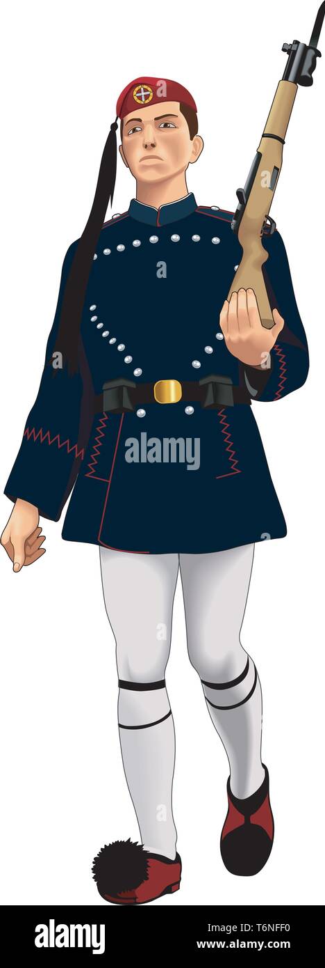 Greek evzones Stock Vector Images - Alamy