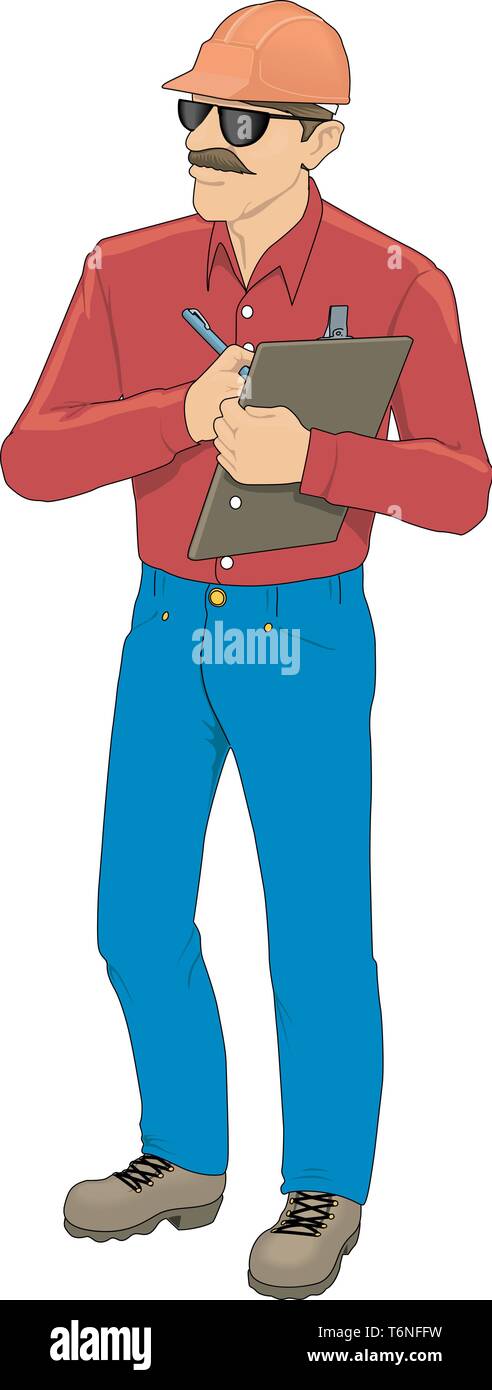 Foreman Vector Illustration Stock Vector Image & Art - Alamy