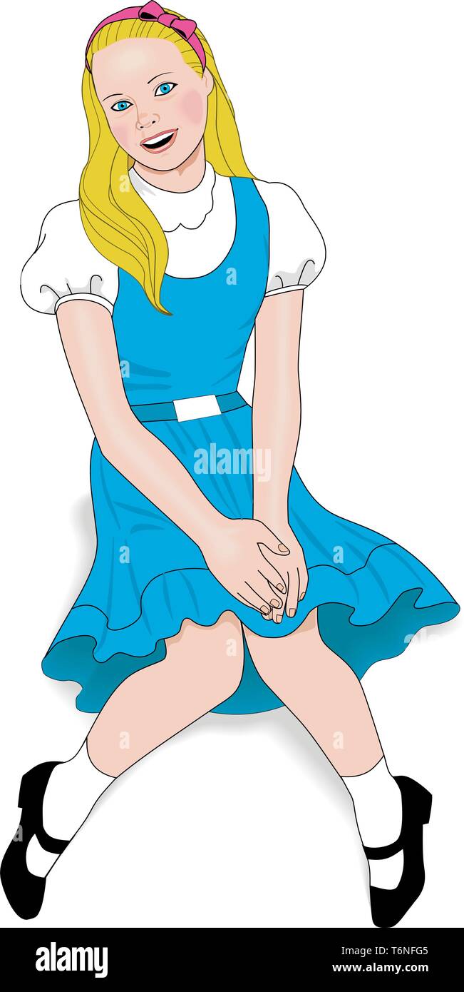 Girl Vector Illustration Stock Vector Image And Art Alamy