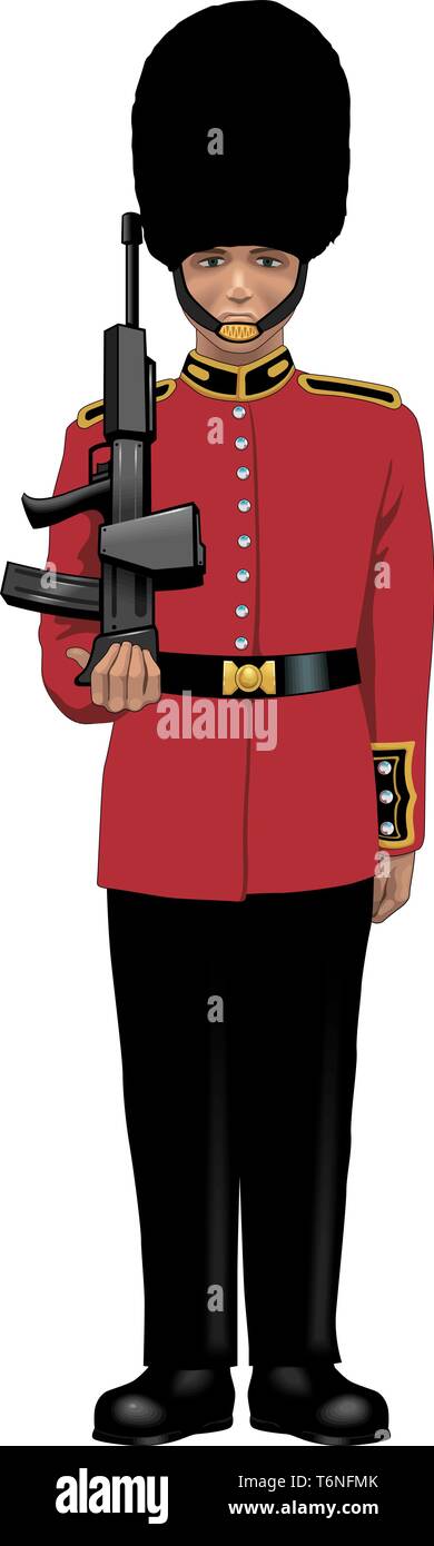 Palace Guard Vector Illustration Stock Vector Image & Art - Alamy