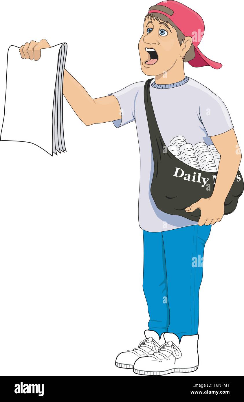 Paperboy newspaper hi-res stock photography and images - Alamy