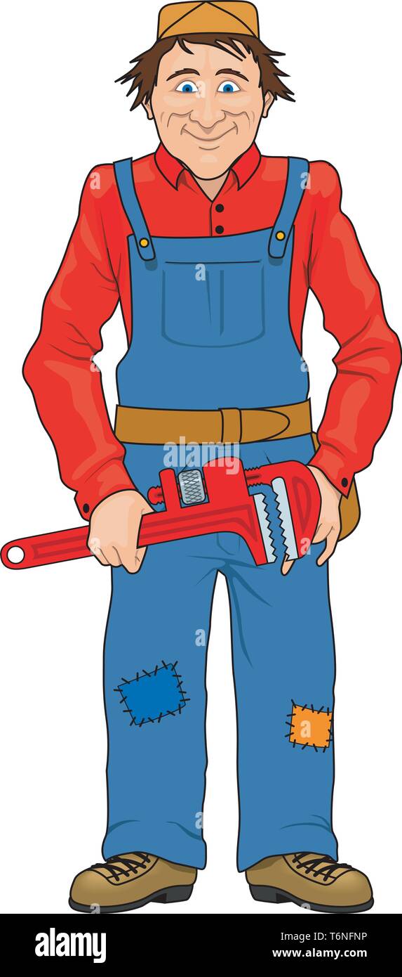 Plumber Cartoon Vector Illustration Stock Vector Image & Art - Alamy